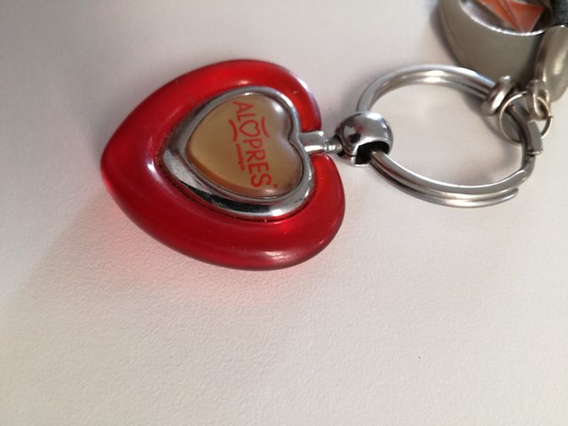 Privezak za ključeve srce Zdravlje Alopres