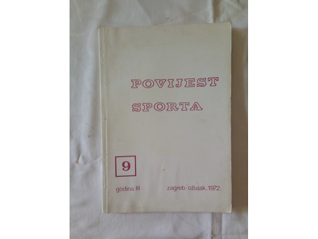 Povijest sporta - 1972. broj 9.