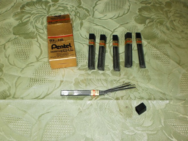Minice za tehnicke olovke 0.5 mm - HB - 5 pakovanja