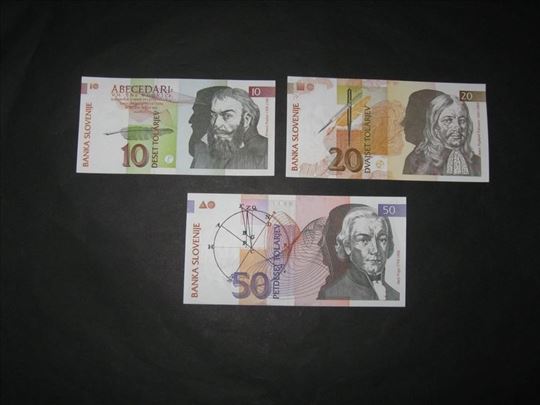 Slovenski Tolari iz 1992. - 6 novcanica