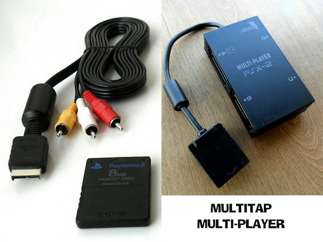 Memorija 8 MB, AV kabl, MULTITAP / SONY Playstation 2