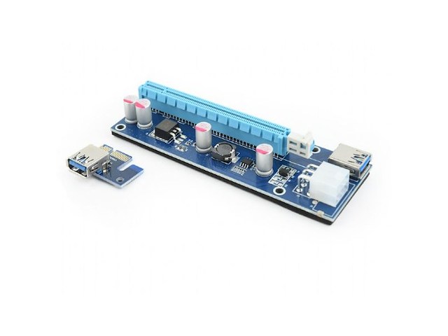 RC-PCIEX-03 Gembird PCI-Express riser add-on card, PCI-ex 6-pin power connector