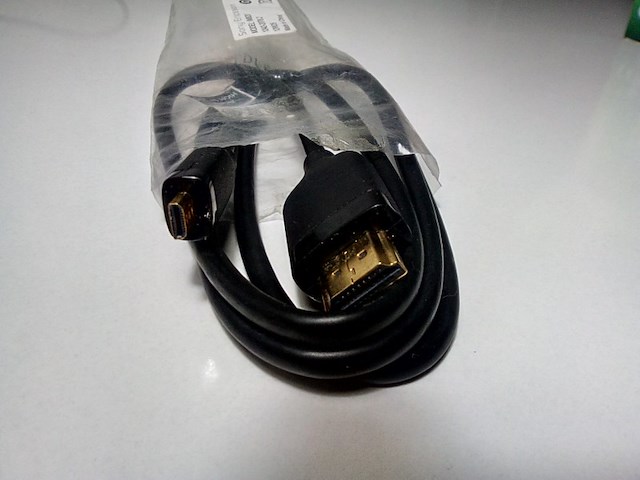 Kabel HDMI na HDMI mikro (kao na slici) 1 m NEKORIŠĆEN