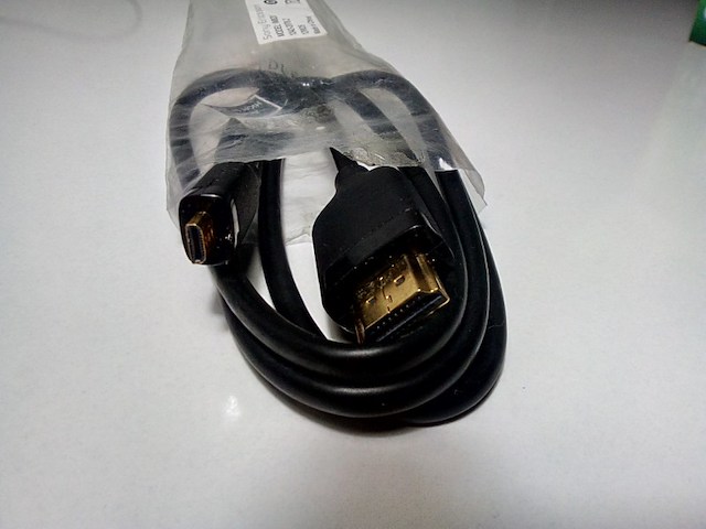 Kabel HDMI na HDMI mikro (kao na slici) 1 m NEKORIŠĆEN