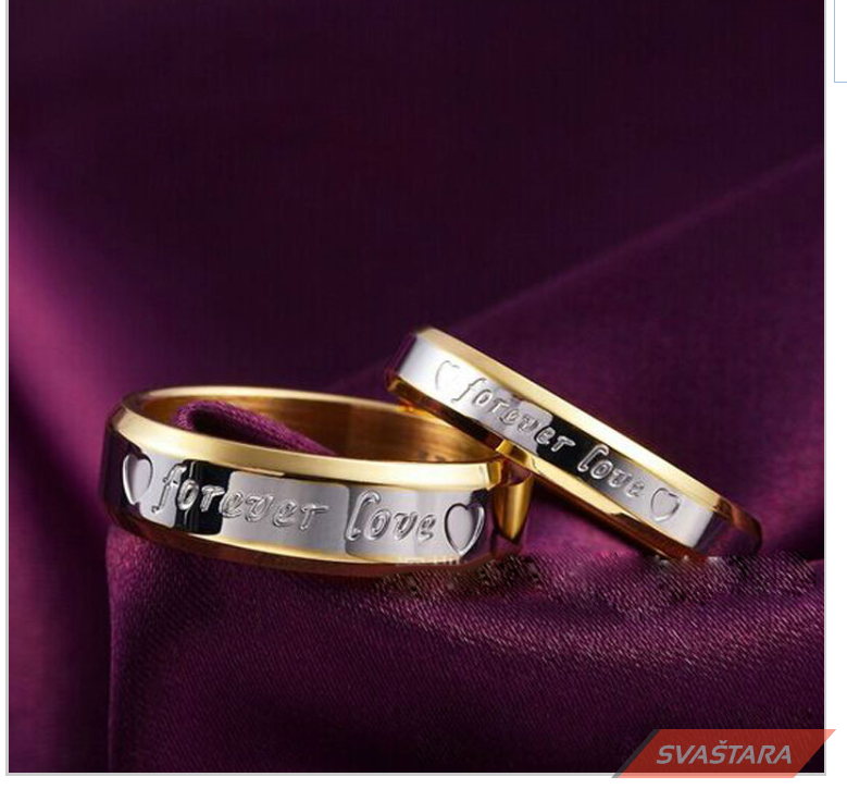 18k women/men wedding band ring gold silver