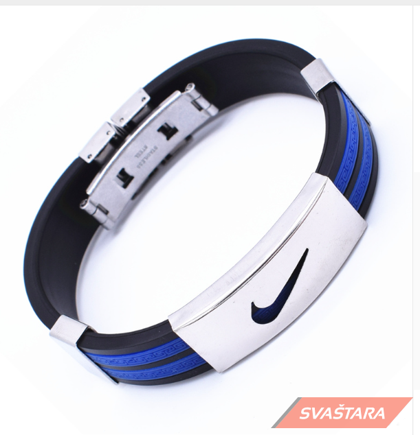 Love Men Silicone StainlessSteel Cross Bracelet