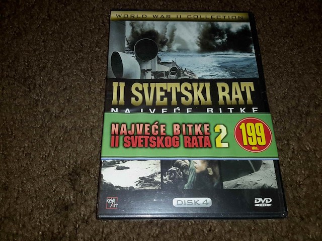 II svetski rat najvece bitke DVD 3 i 4 , U CELOFANU