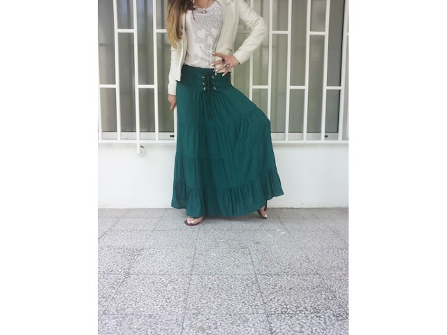Dugačka zelena suknja/haljina