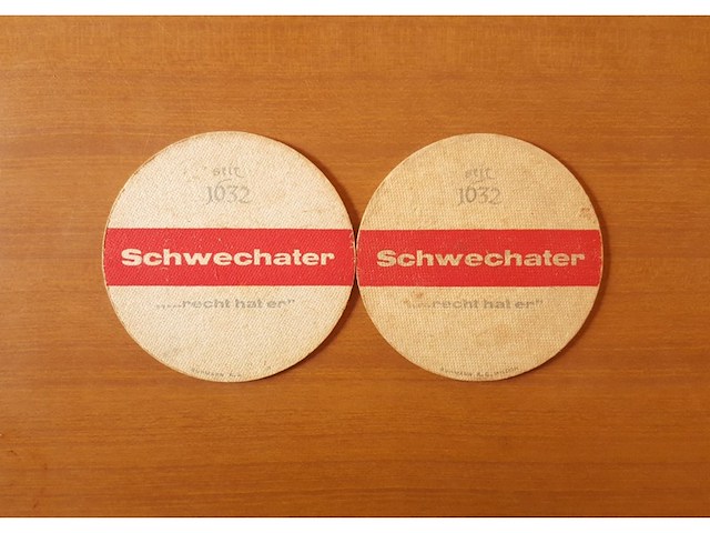 Podmetači Za Pivo `Schwechater` Germany