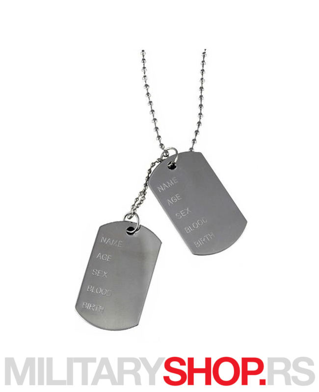 Identifikacione vojničke pločice Dog Tag