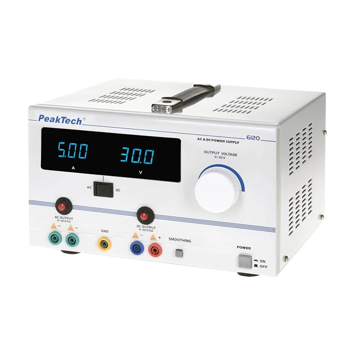 Napajanje PeakTech 6120, 0-30V, 0-5A, AC/DC