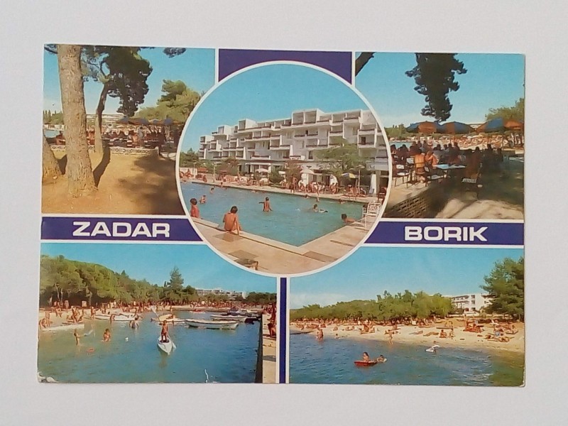 Zadar - Plaza Borik - Hrvatska - Putovala 1989.godine