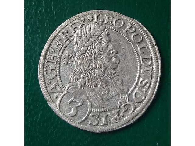 Leopold 3 KROJCERA 1670 srebro aUNC