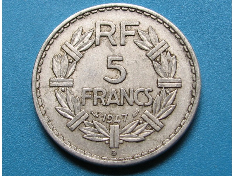 Francuska. - 5 Francs 1947