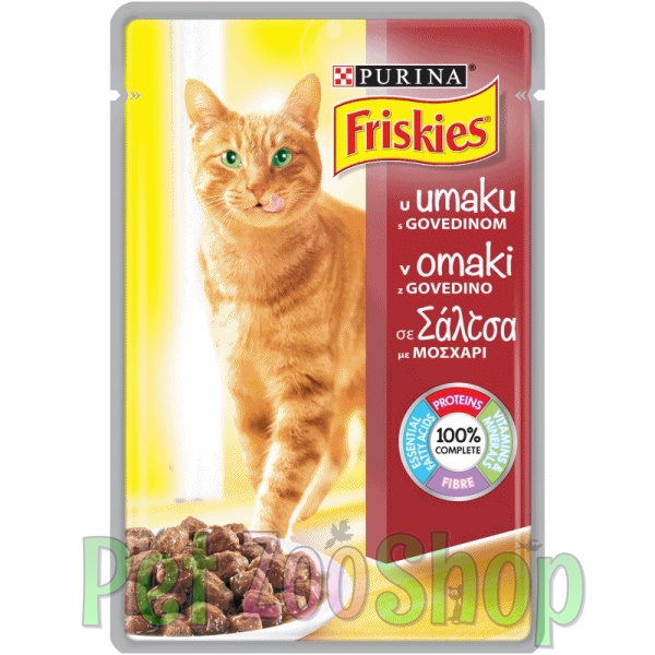 Hrana za mačke Adult Govedina u sosu FRISKIES Kesica 85g