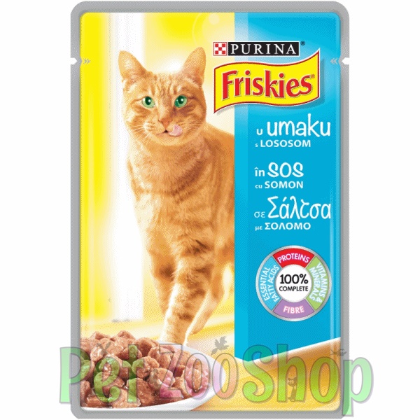 Hrana za mačke Adult Losos u sosu FRISKIES Kesica 85g