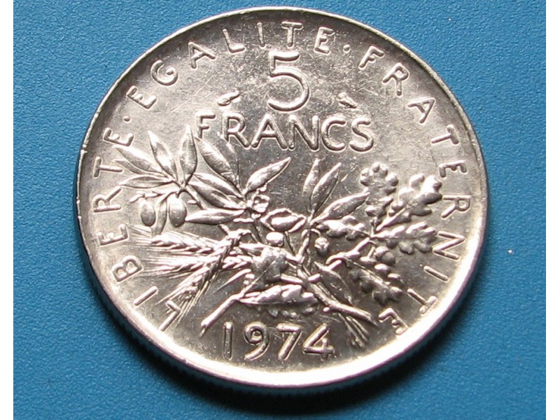 Francuska - 5 Francs 1974