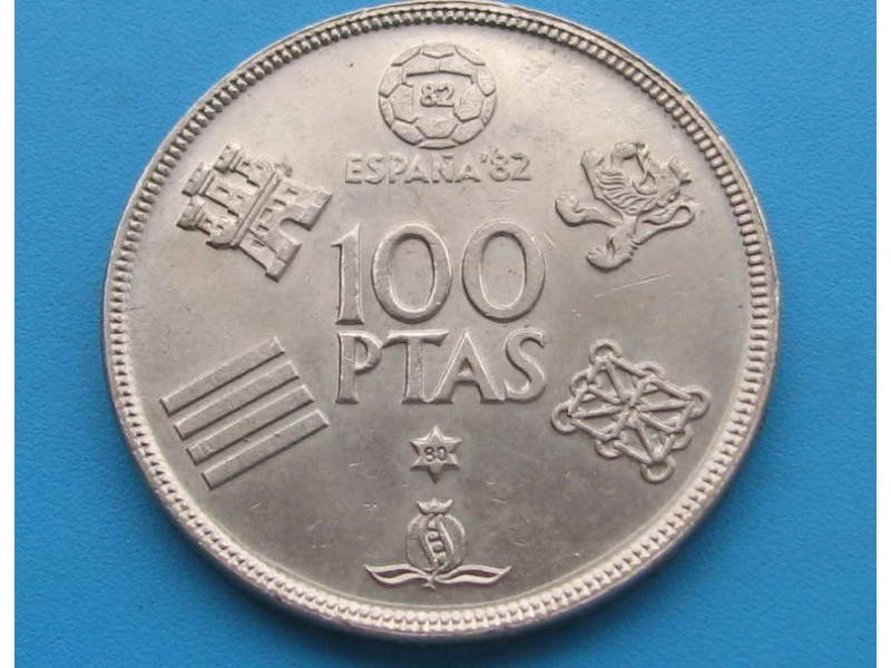 Španija - 100 Pesetas (1982 FIFA World Cup) - 34mm