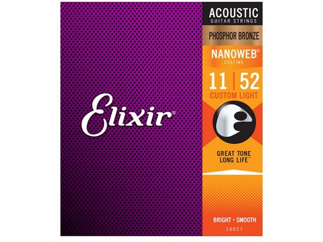 Elixir 16027 Nanoweb žice za akustičnu gitaru