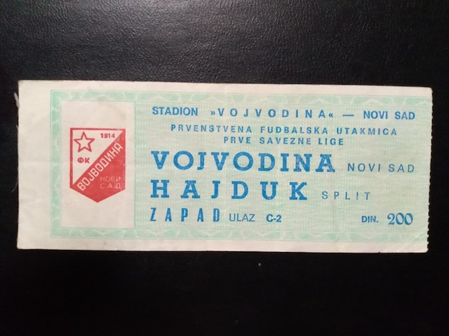 FUDBAL: VOJVODINA - HAJDUK (Split) 19.02.1984