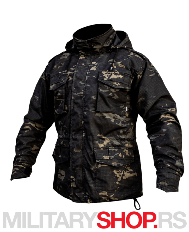 Armoline maskirna M65 jakna Black Multicam