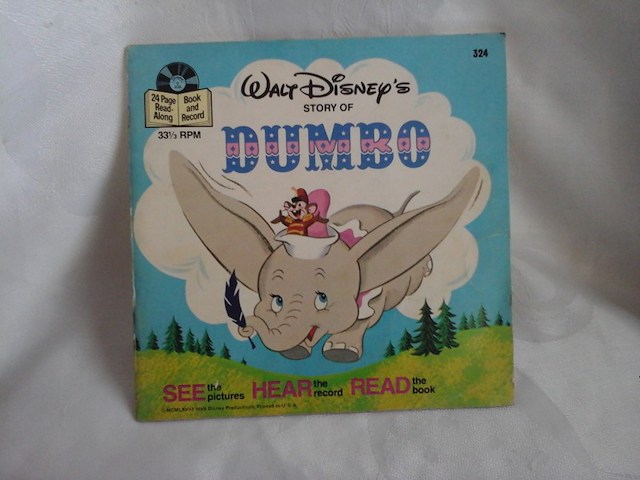 DUmbo Walt Disney story sa gramofonskom pločom