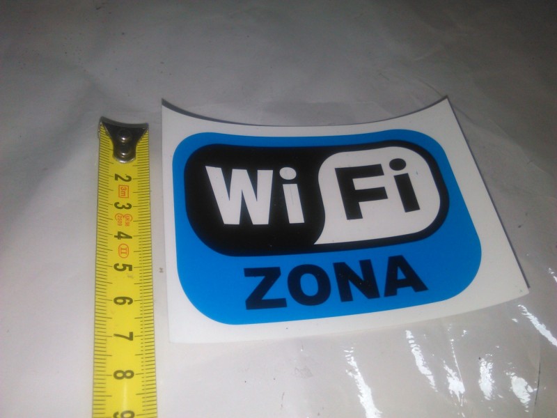 NOVO-NALEPNICA `Wi Fi ZONA`-103x74mm