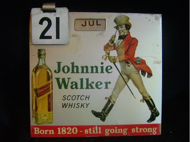 Limeni kalendar Johnnie Walker