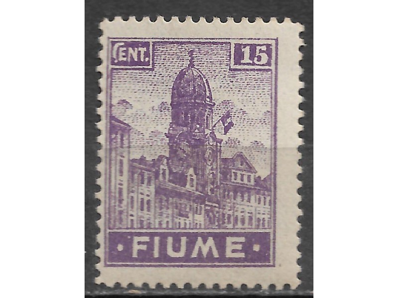 1919 - FIUME 28.juli 15 c. MH