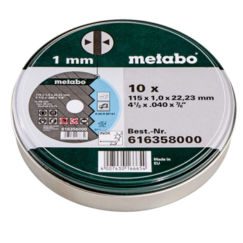 Metabo 10 x rezne ploče 115mm 616358000