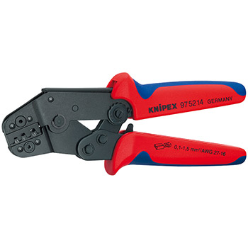 Knipex kratka krimp klešta za neizolovane otvorene konektore 0.1-1.5mm² 97 52 14