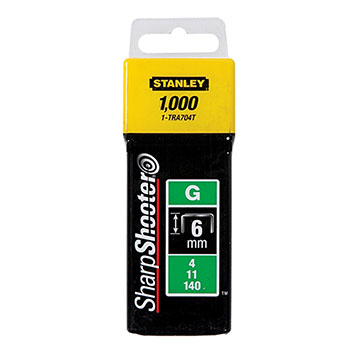 Stanley klemerice tip "G" / 1000kom - 6 mm 1-TRA704T