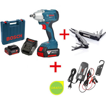 Bosch akumulatorski udarni odvrtač GDS 250-LI Professional + SwissPeak višenamenski alat + POKLON Bosch punjač akumulatora C3 0615990K9Y