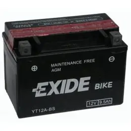 Moto akumulator EXIDE BIKE YT12A-BS 12V 10Ah EXIDE
Moto akumulator EXIDE BIKE YT12A-BS 12V 10Ah EXIDE