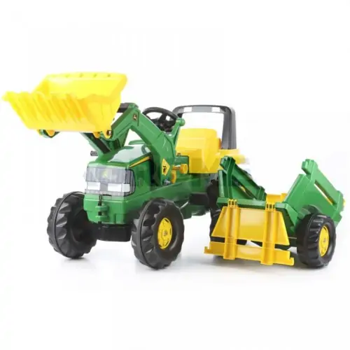 Traktor na pedale sa utovarivačem i prikolicom John Deere Rolly Toys