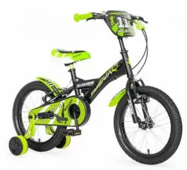 Dečiji bicikl crno-zelene boje 16'' PLAYER