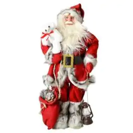 Deda Mraz crveni sa fenjerom 60 cm