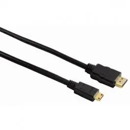 HDMI A-HDMI C konekcioni kabal 2m crni 1.3 zlatni Hama