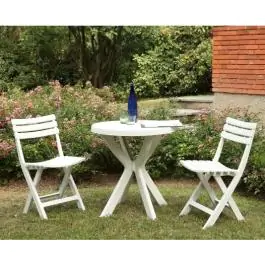 Baštenski set plastični sto + 2 stolice