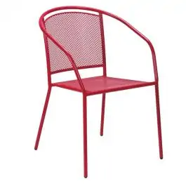 Baštenska metalna stolica crvena Arko