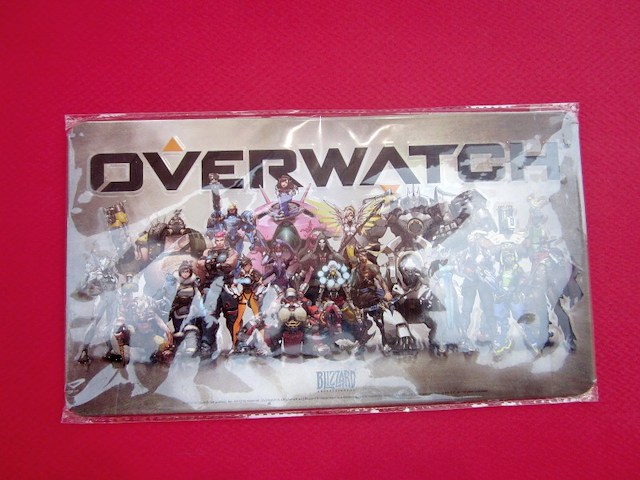 Overwatch Blizzardova metalna tablica