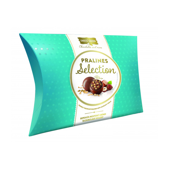 Praline Selection - Desert od mlečne čokolade punjene sa kremom od lešnika i krispija