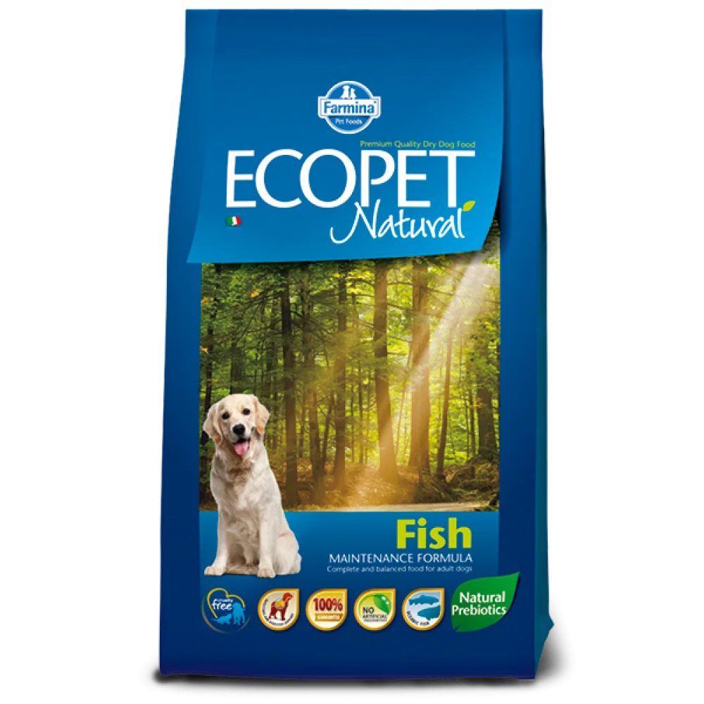 Ecopet hrana za pse Natrual FISH MEDIUM 12kg