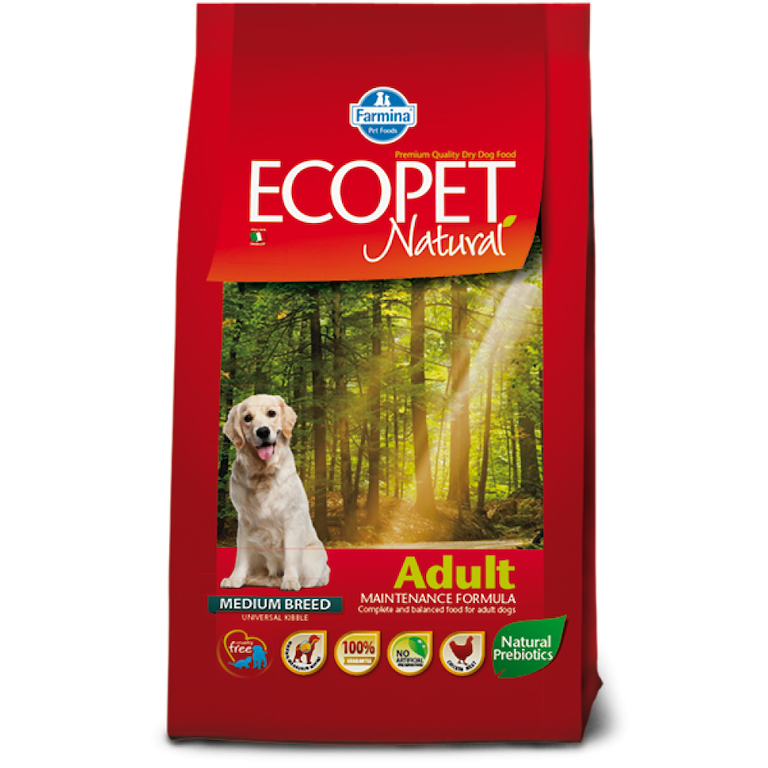 Ecopet hrana za pse Natural ADULT MEDIUM 12kg