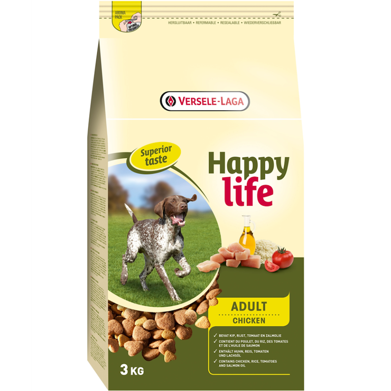 Happy Life hrana za pse Adult Chicken 15kg