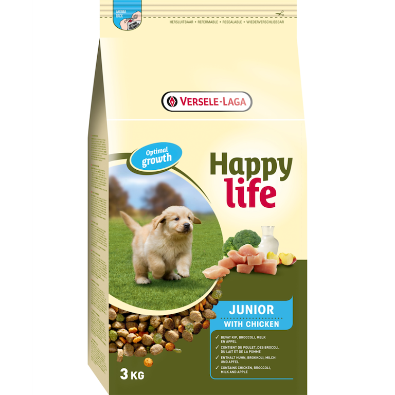 Happy Life hrana za pse Junior Chicken 10kg