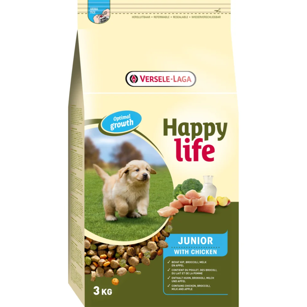 Happy Life hrana za pse Junior Chicken 3kg