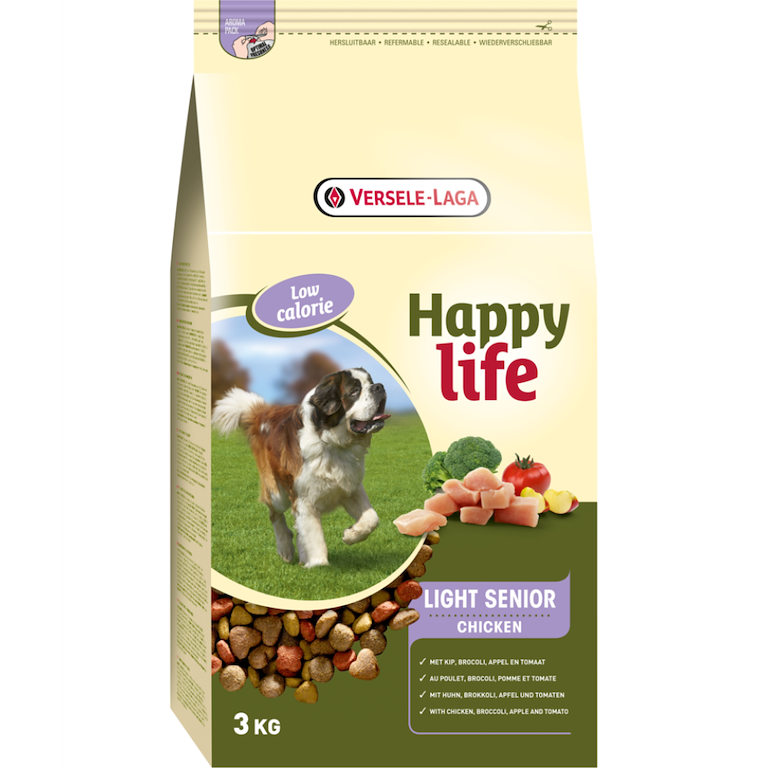 Happy Life hrana za pse Light Senior Chicken 15kg