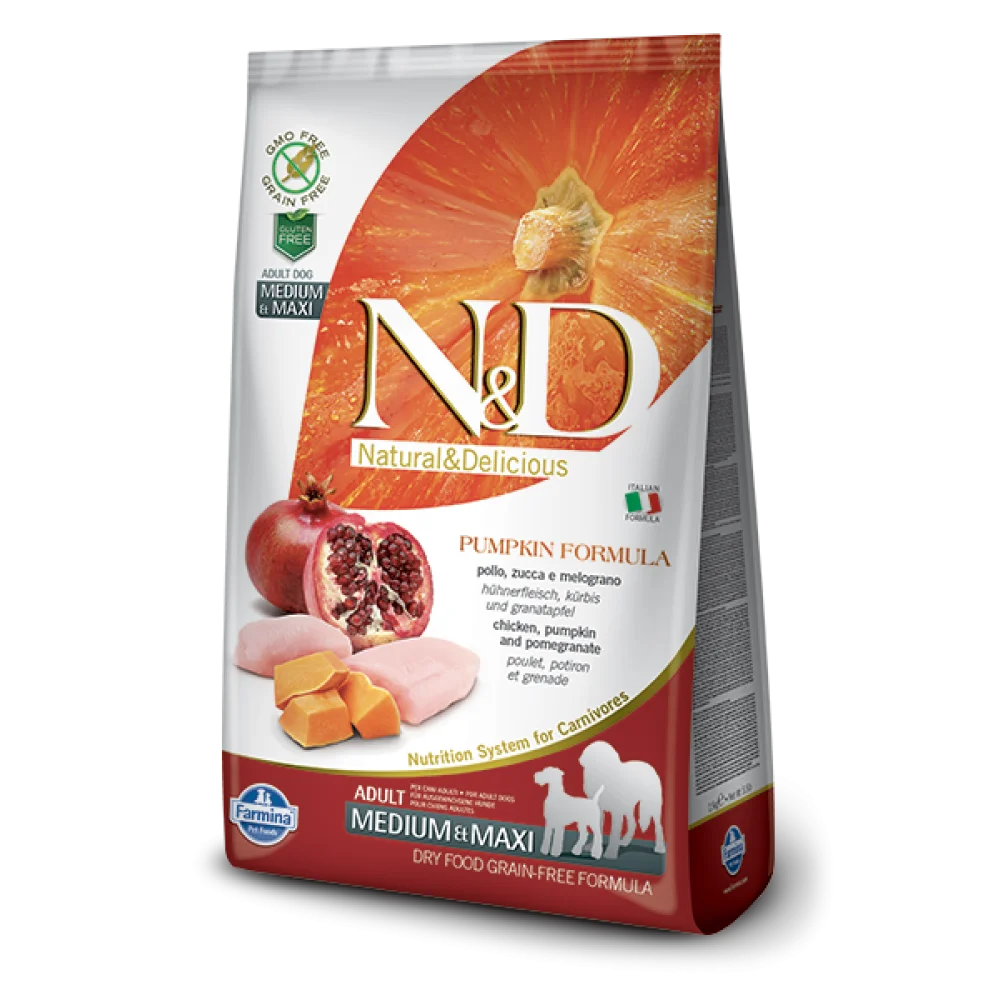 N&D Bundeva hrana za pse - Piletina i Nar (Adult, Medium & Maxi) 12kg