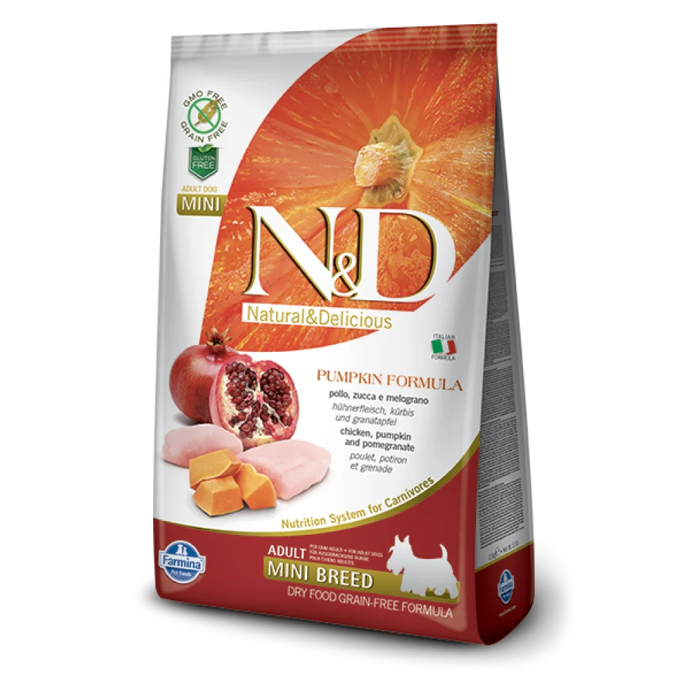 N&D Bundeva hrana za pse - Piletina i Nar (Adult, Mini) 7kg